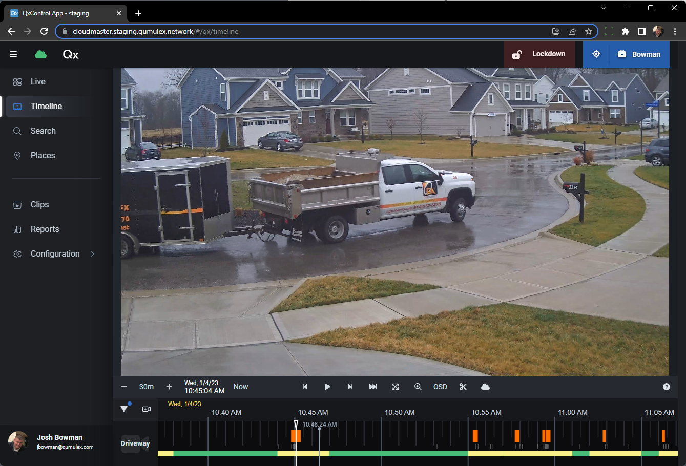 QxControl January 2023 Release: Timeline Search